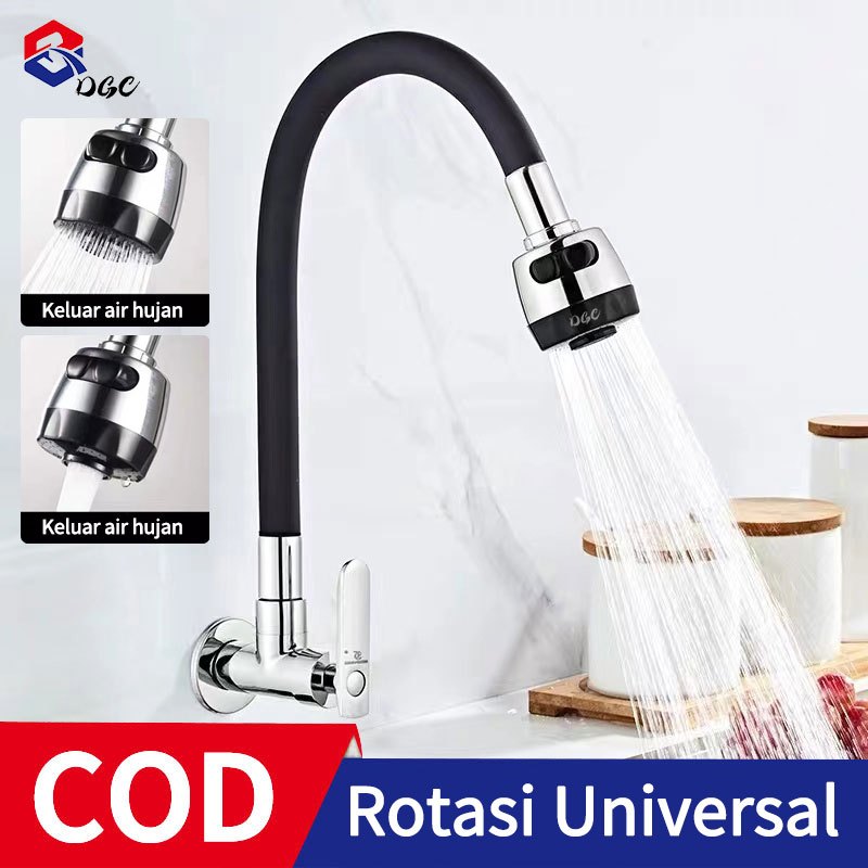 Jual DGC Kran Wastafel Keran Sink Flexible 180° Keran Angsa Cuci Piring Keran Vertikal Keran ...