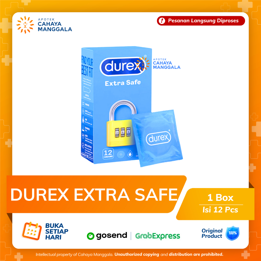 Jual DUREX EXTRA SAFE BOX 12 PCS | Shopee Indonesia