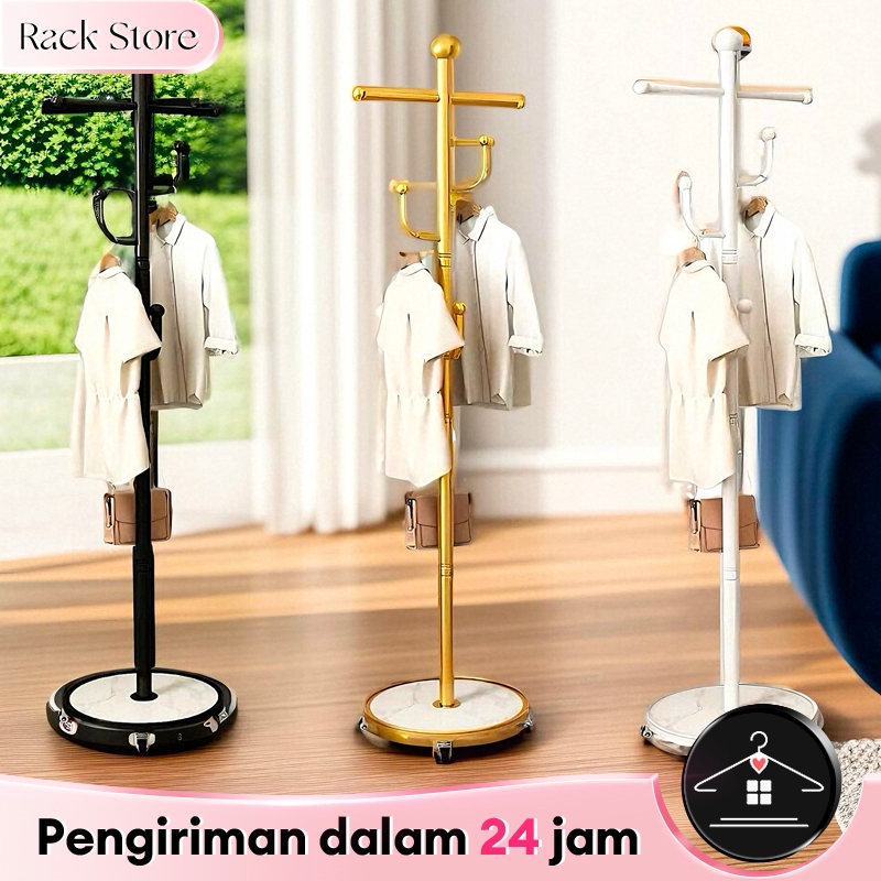 Jual Rak Mantel Bag Hanger Stand Hanger Dan Topi Multifungsi Dengan 4 ...