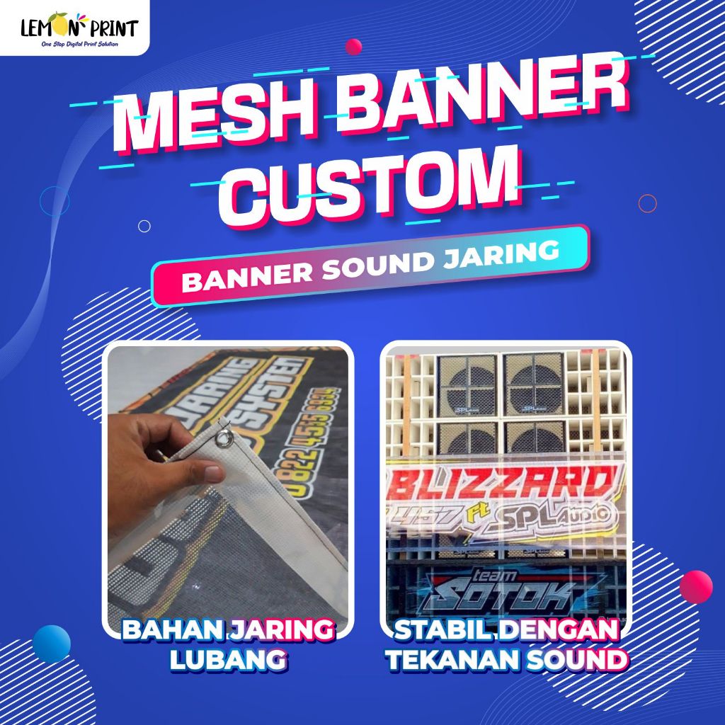 Jual Mesh Banner / Banner Jaring / Banner Sound System | Shopee Indonesia