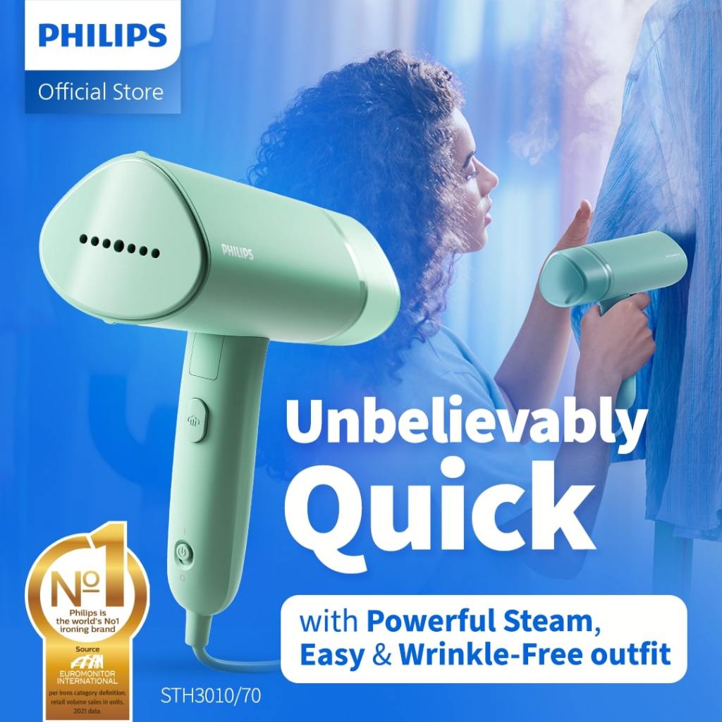 Jual Philips Handheld Steamer STH3010/70 Hijau - Setrika Uap Philips Strika Uap Portable Dapat ...