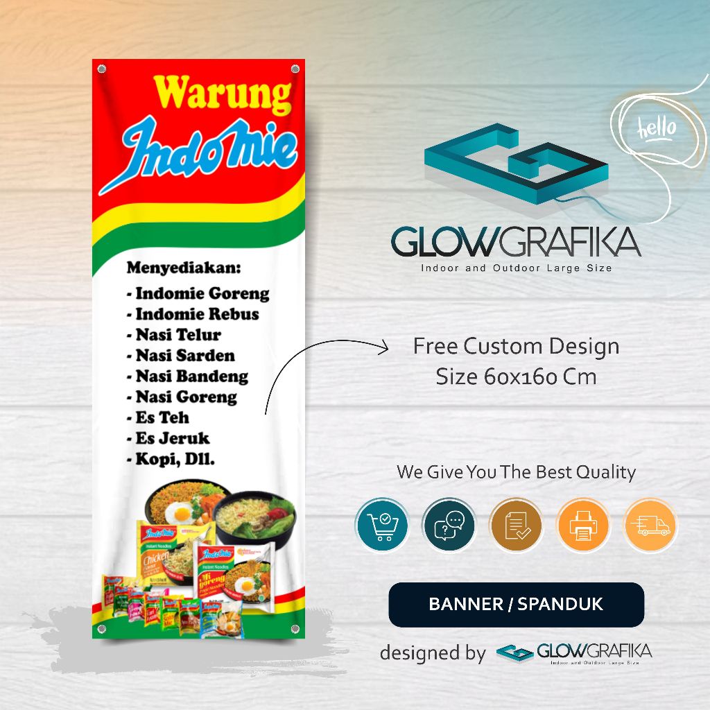 Jual Cetak Spanduk Banner Warung Indomie | Shopee Indonesia