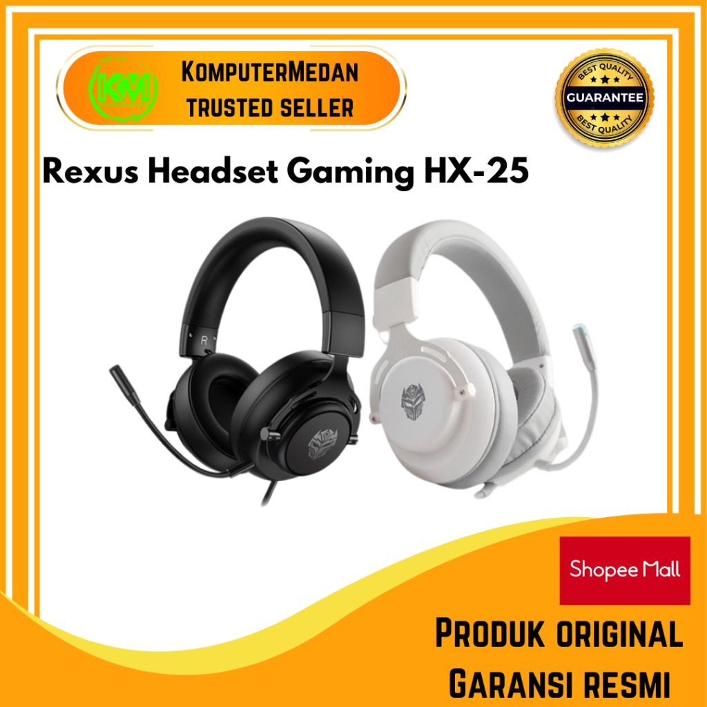 Jual Rexus Headset Gaming HX-25 / HX25 / HX 25 Thundervox Stream ...