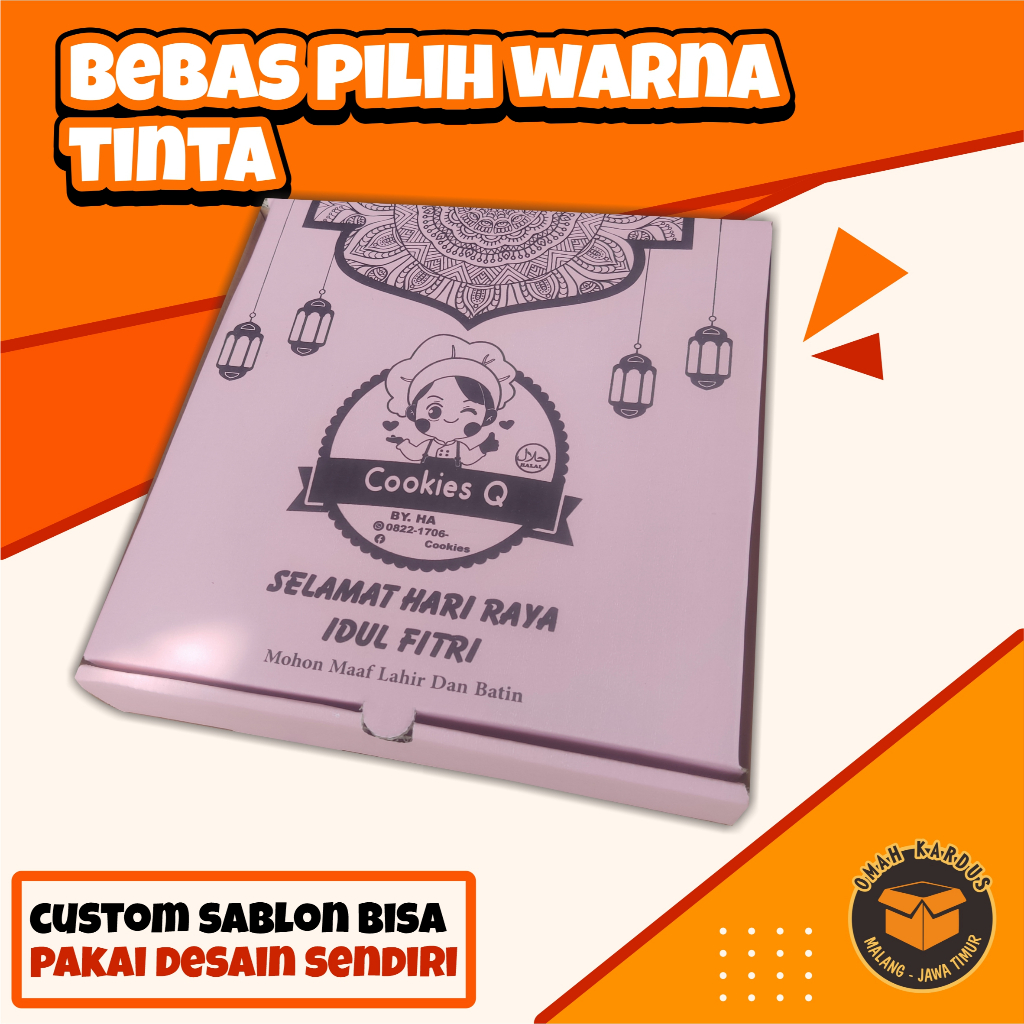 Jual Custom Sablon kardus Hampers + SABLON 1 WARNA | custom desain ...