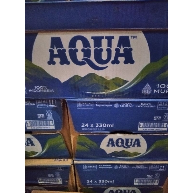 Jual aqua 330ml isi 24 pcs | Shopee Indonesia
