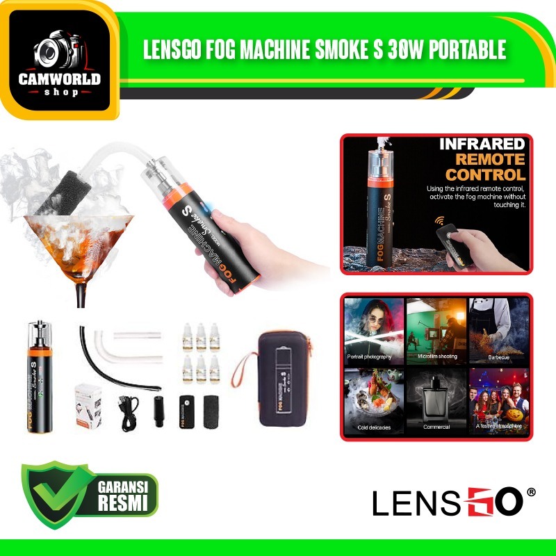 Jual Lensgo FOG Machine Smoke S 30W Portable Hand-Held Fog | Shopee ...