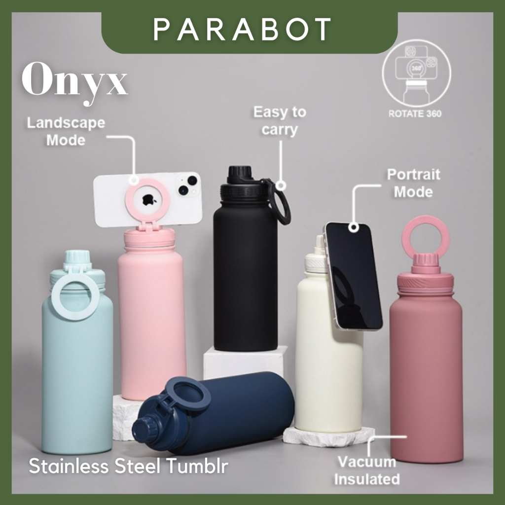 Jual [Parabot] ONYX Tumbler Stainless Steel Botol Minum Stainless Tumblr Vacuum Insulated Bottle ...