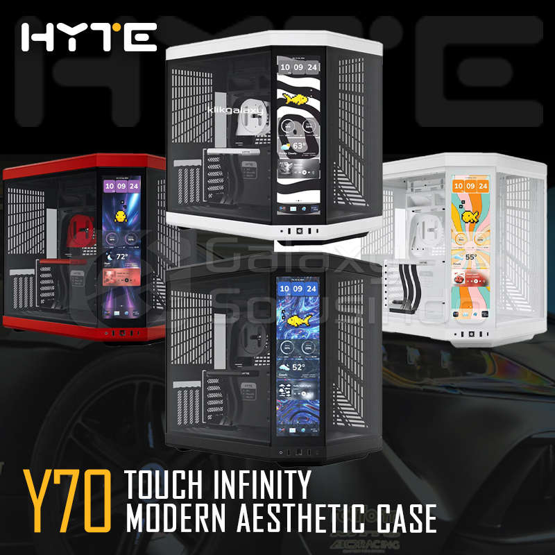 Jual HYTE Y70 TOUCH INFINITE Tempered Glass Mid Tower ATX Gaming Case ...