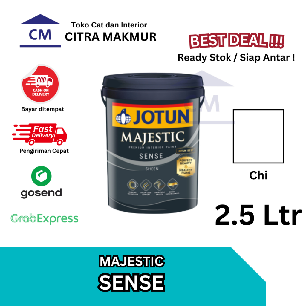 Jual JOTUN Majestic SENSE | Putih CHI (7236) - 2.5 Ltr | Shopee Indonesia