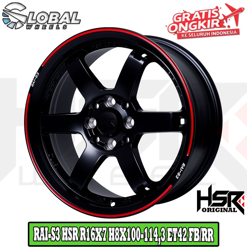 Jual Velg Mobil TE37 HSR Rai-S3 Ring 16 Buat Mobil Yaris Vios Mobilio Kijang Livina Etios Mazda2 ...
