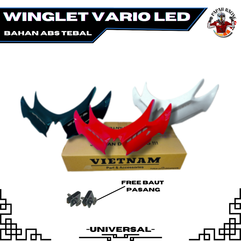 Jual WINGLET Pnp VARIO UNIVERSAL OLD/NEW WINGLET VARIO LED NEW Abs ...