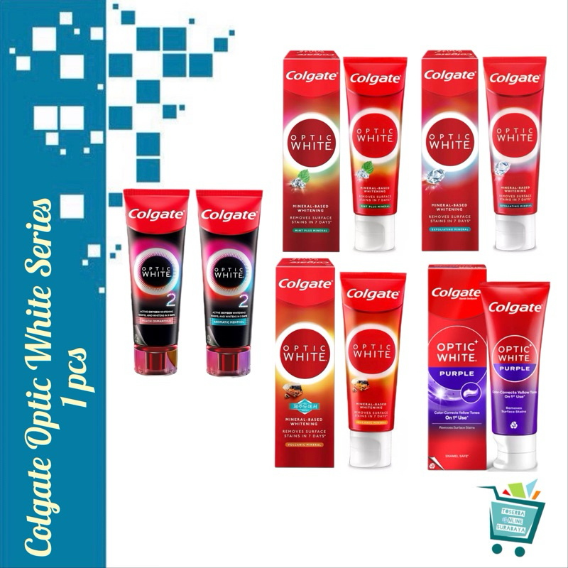 Jual Colgate Pasta Gigi / Toothpaste / Odol Optic White Exfoliating ...