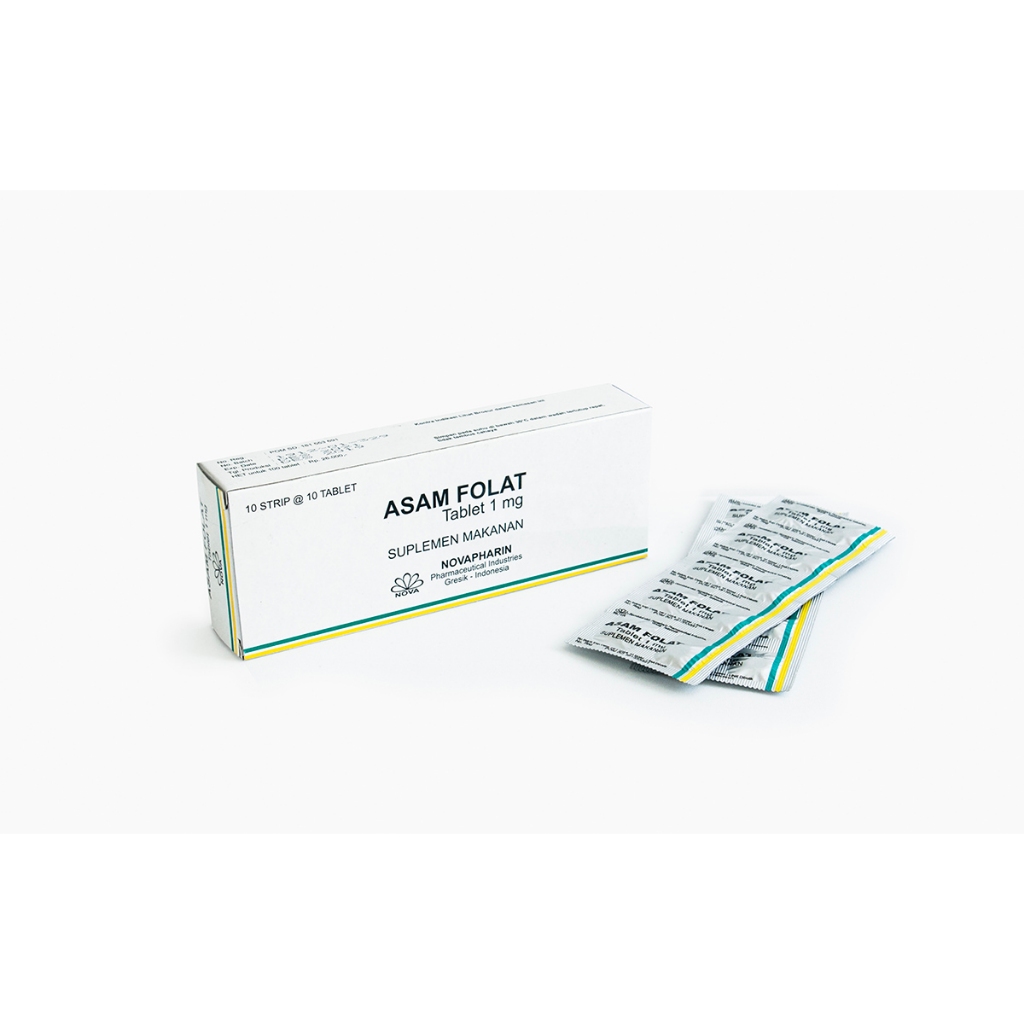 Jual ASAM FOLAT NOVAPHARIN 1 MG BOX 100 TABLET | Shopee Indonesia