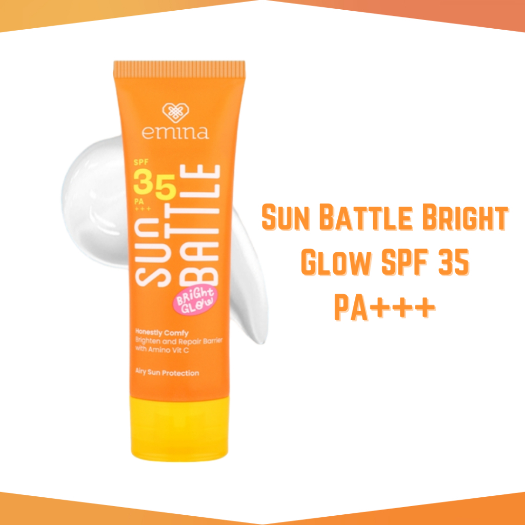Jual Emina Sun Battle Bright Glow SPF 35 PA+++/Tabir Surya | Shopee Indonesia