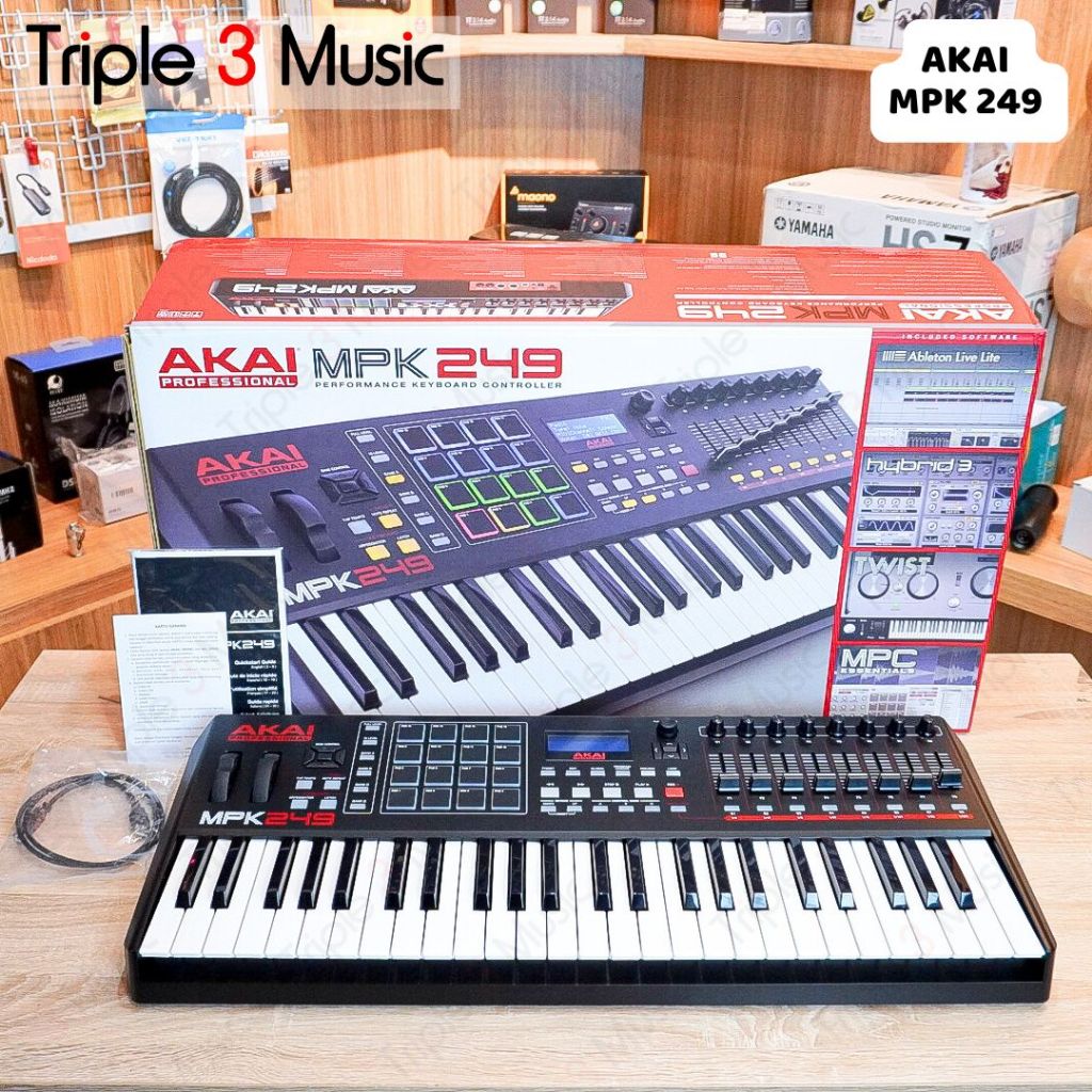 Jual AKAI MPK249 MPK 249 49 keys Semi Weighted Midi Controller Studio ...