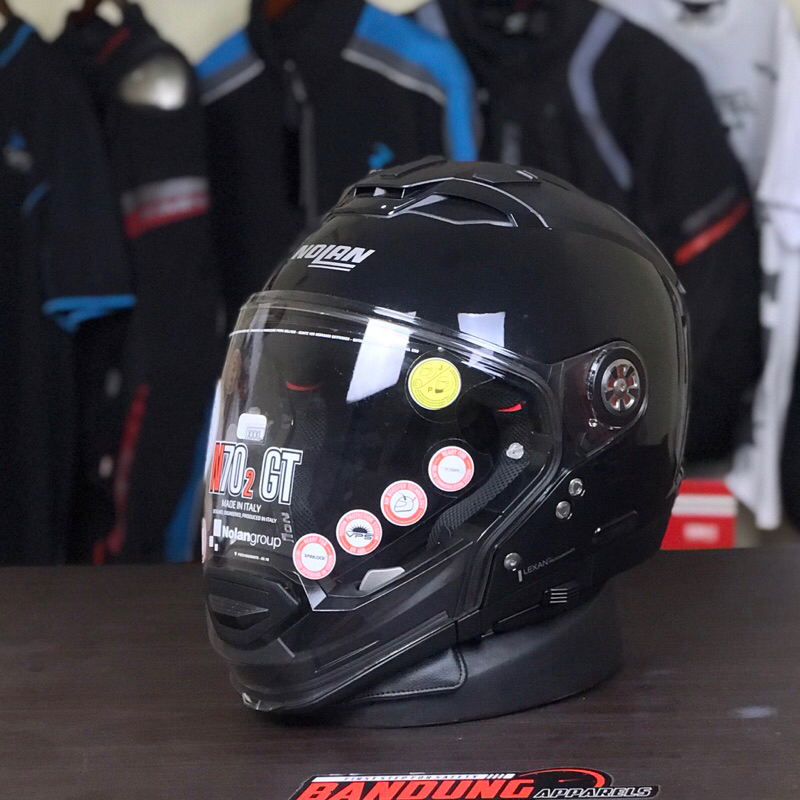 Jual Helm Full Face half face Nolan N702 GT black gloss nolan italy not ...