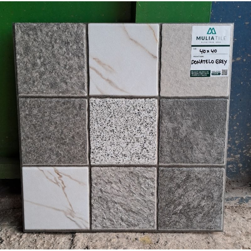Jual Keramik Lantai Garasi / Keramik Kotak Kotak Mulia Tile 40x40 ...
