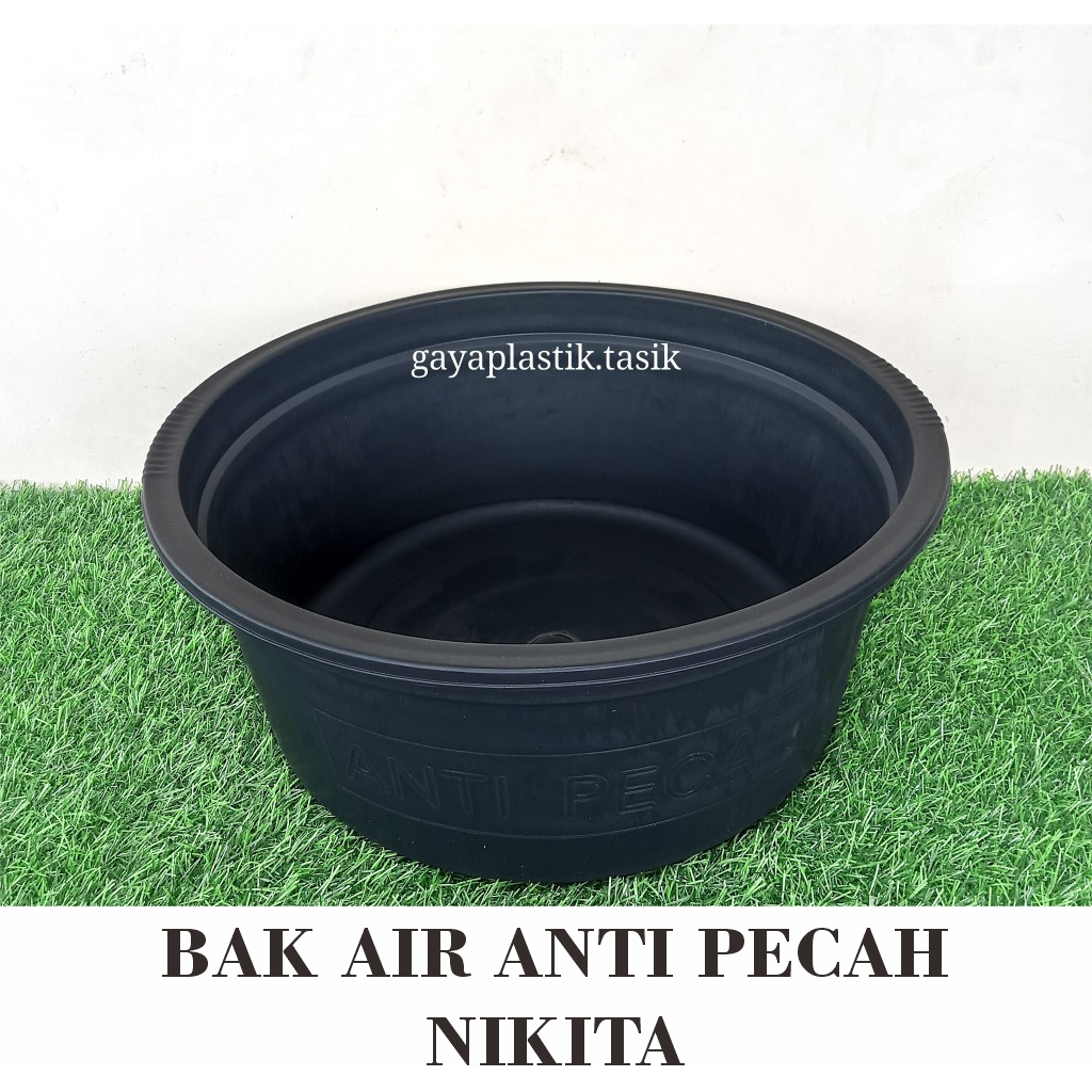 Jual Bak Air Karet Warna Hitam Anti Pecah 44cm Jolang Penampungan Air ...