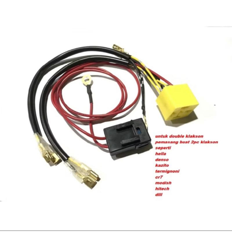Jual SOCKET RILEY KLAKSON HORN UNIVERSAL DOUBLE RELAY KLAKSON FULL SET ...