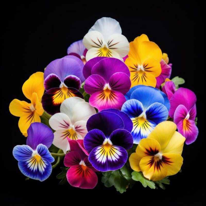 Jual Tanaman Hias Bunga Edible Flower viola & pansy kualitas f1 ...