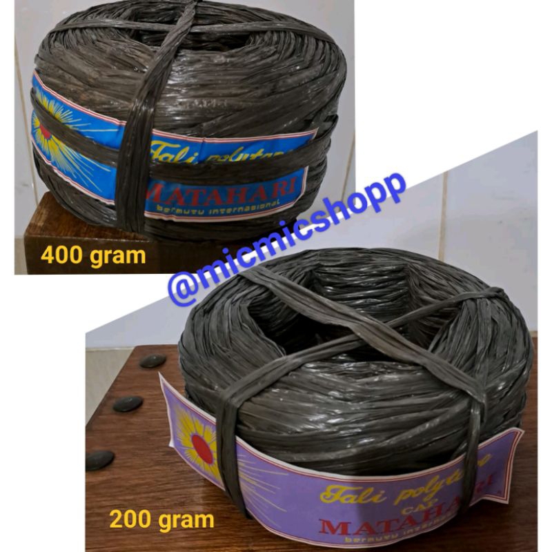 Jual Tali Plastik Rafia Cap Matahari 400 gram | Shopee Indonesia