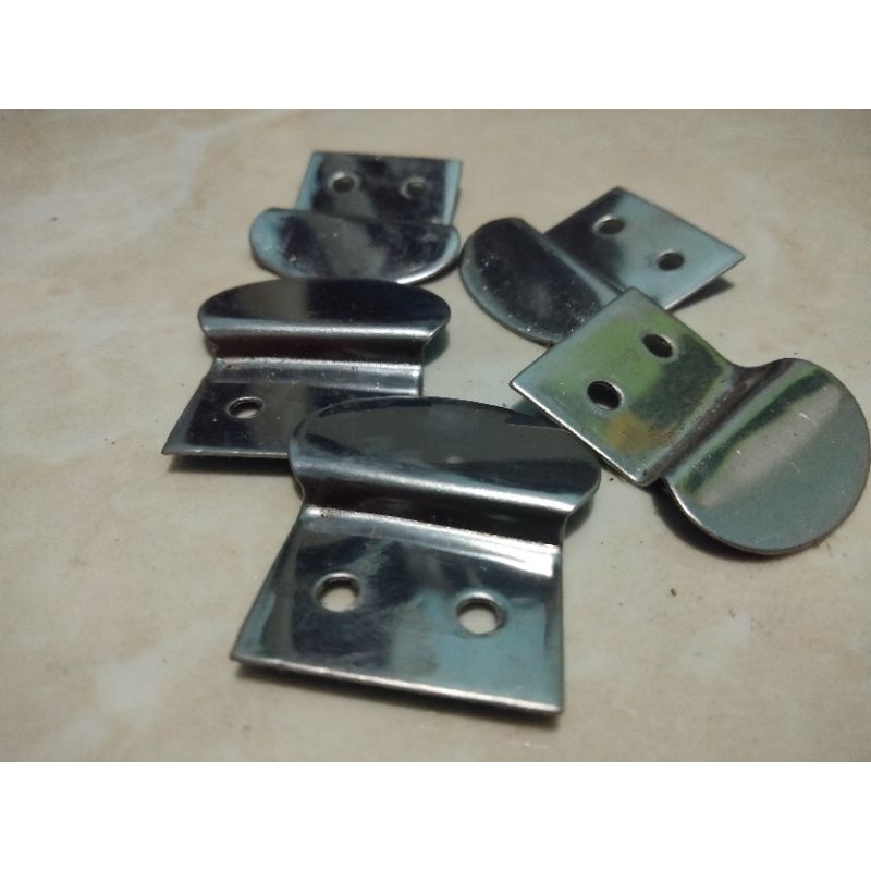 Jual 50 pcs Plat Penjepit Kaca S2x (Z) , S1x (L) kaca / kayu Klem Siku ...