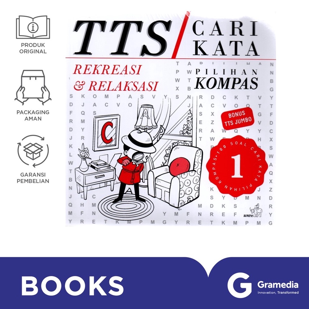 Jual KODE U37K TTS Cari Kata Pilihan Kompas Jilid 1 Rekreasi Relaksasi ...