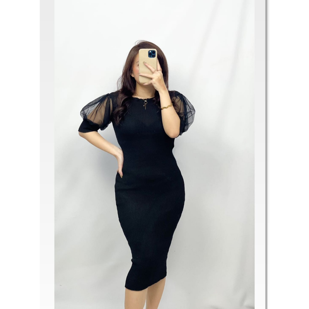 Jual Gecko Collection Tammy Dress Rajut Wanita Dress Rajut Korean Style ...