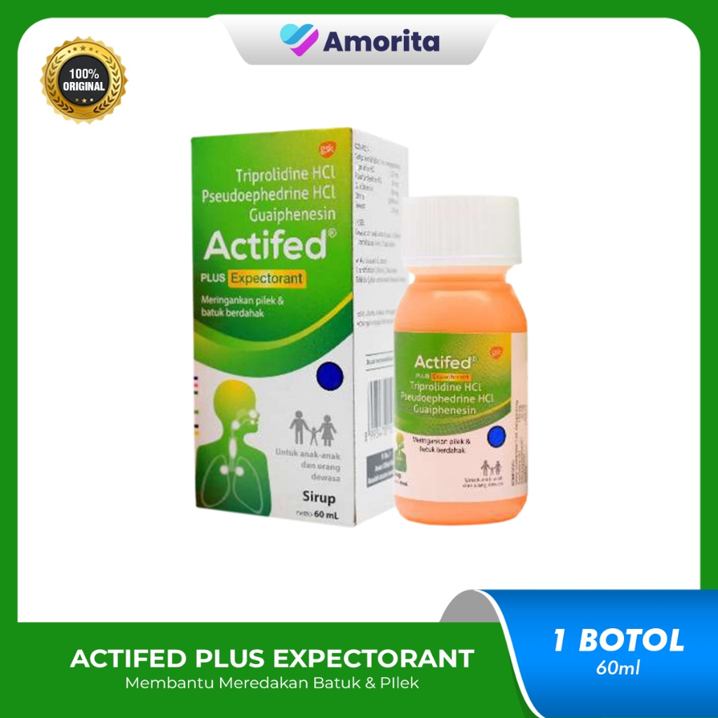 Jual Actifed Plus Expectorant Sirup isi 60 ml - Obat Batuk Berdahak ...
