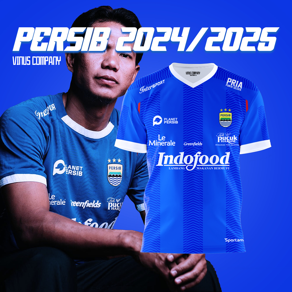 Jual JERSEY BAJU PERSIB HOME TERBARU 2024/2025 FREENAMA | Shopee Indonesia
