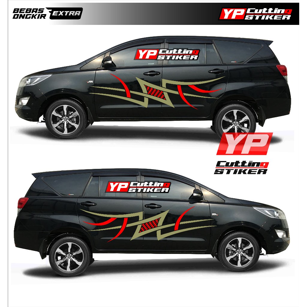 Jual Stiker mobil innova sticker list body samping termasuk kanan dan ...