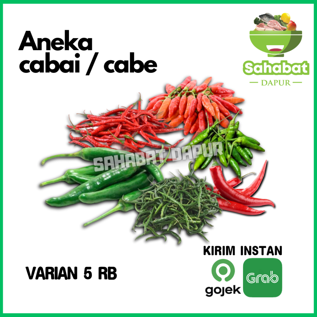 Jual Aneka Cabe / Cabai Rp 5rb ( Cabe Goceng ) - Sahabatdapur | Shopee ...