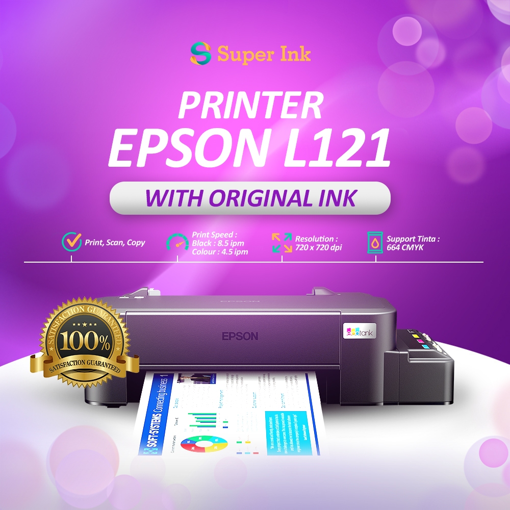 Jual Printer EPSON L121 ECO TANK - EPSON EcoTank L121 A4 Ink Tank ...