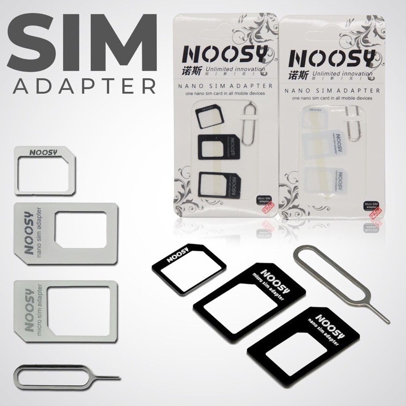 Jual Nano SIM Adapter Black/Nano SIM Adaptor Hitam | Shopee Indonesia