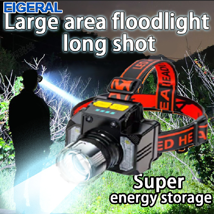 Jual Senter Kepala Led /lampu senter kepala / lampu depan tahan air sensor gerak/LED senter ...