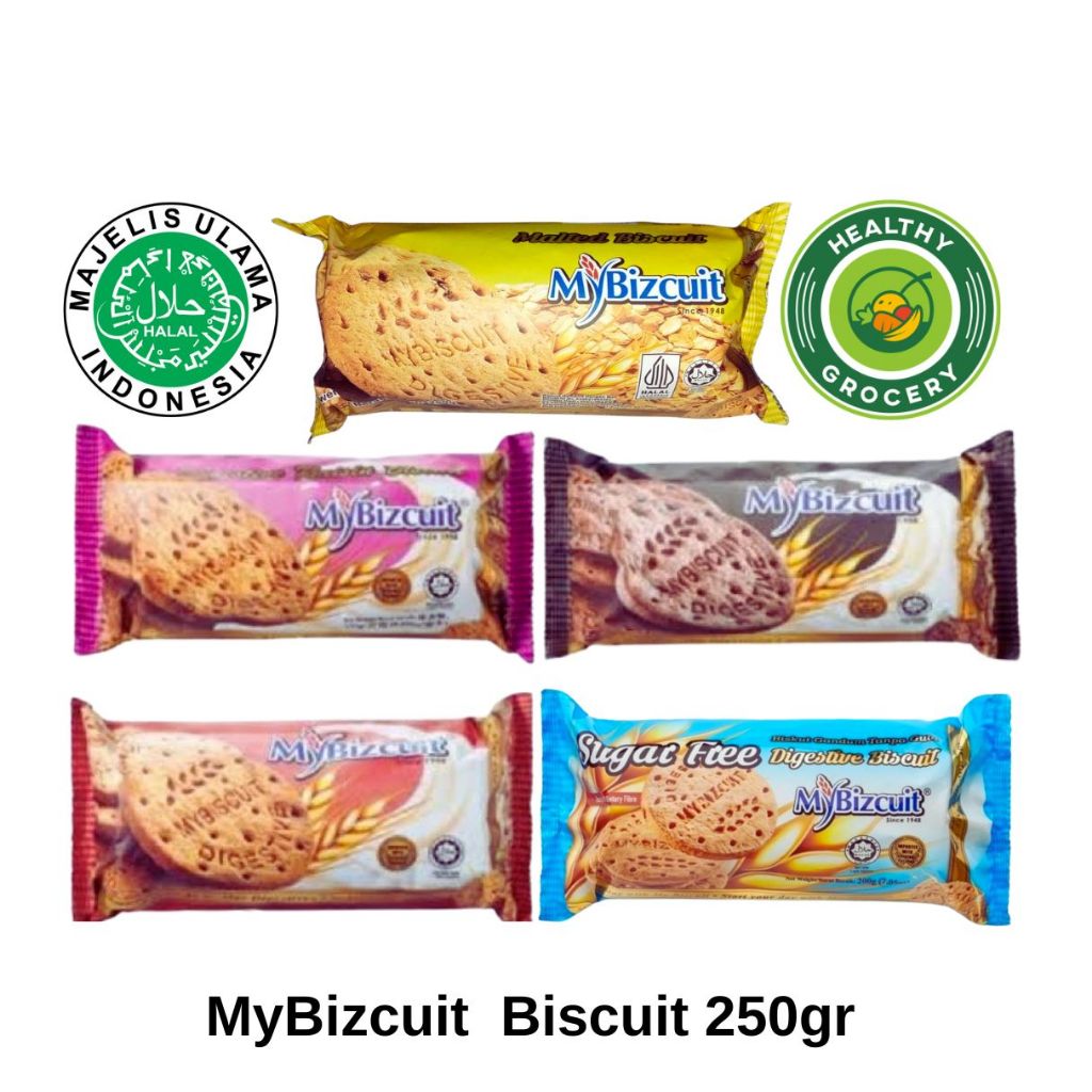 Jual MyBizcuit Biscuit Gandum 250gr Biskuit / Cokelat / Raisin ...