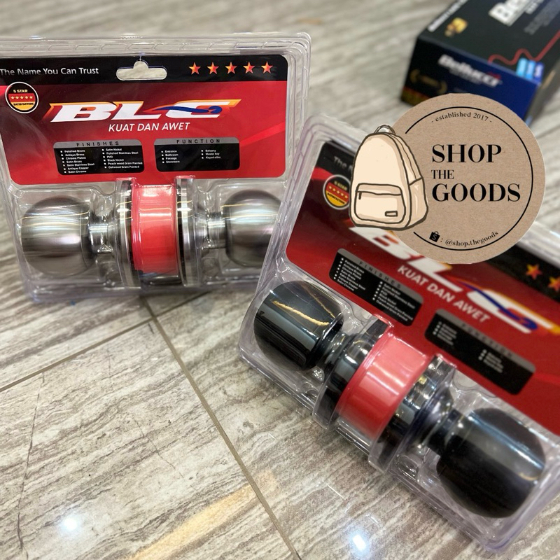 Jual Kunci Pintu Bulat / Kunci Kamar Mandi Bellucci BLC Red (Black ...