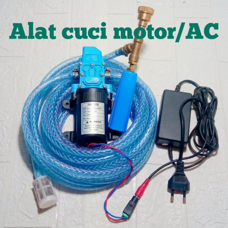 Jual Pompa air mini DC 12V alat semprot spray cuci steam motor AC siram ...
