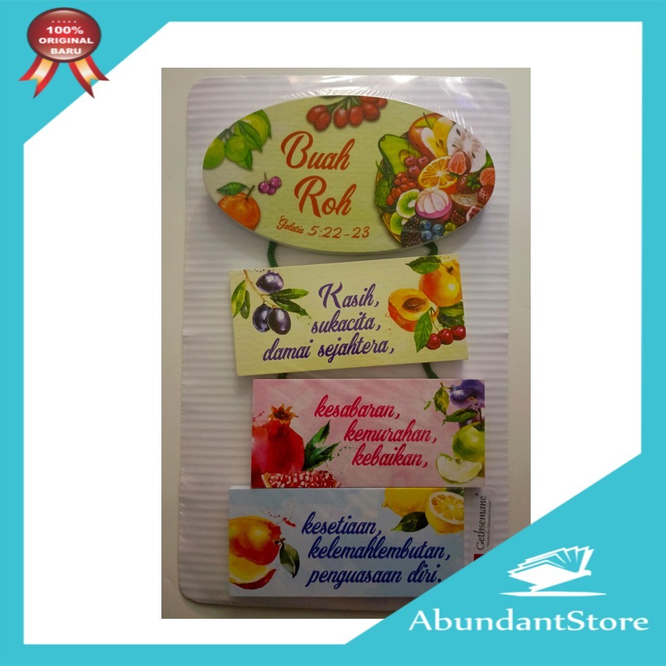 Jual Hiasan Dinding Kristen Rohani Ayat Alkitab Buah-Buah Roh | Shopee ...