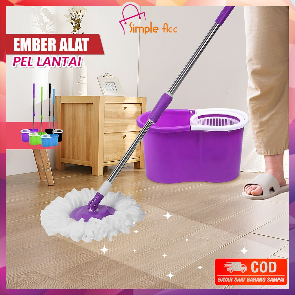Jual DO-C526 Alat Pel Lantai Dengan Ember Serbaguna / Pel Lantai Ultra Putar Praktis / Kain Pel ...