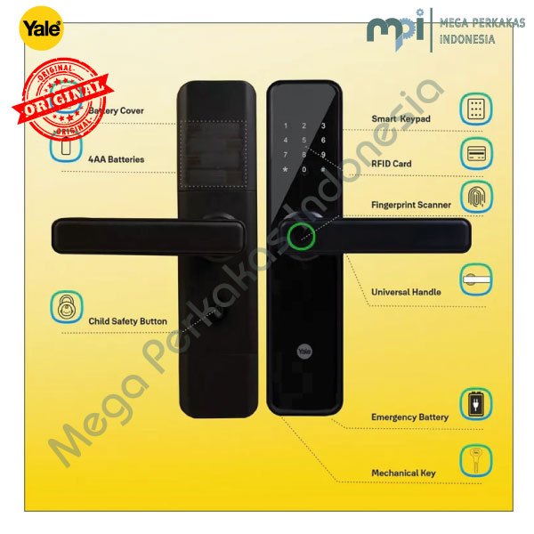 Jual Yale YDME 50 NXT Digital Smart Door Lock With Fingerprint | Shopee ...