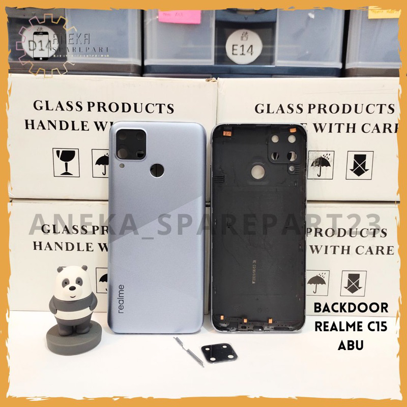 Jual backcover backdoor REALME C15 cover belakang tutup casing belakang ...