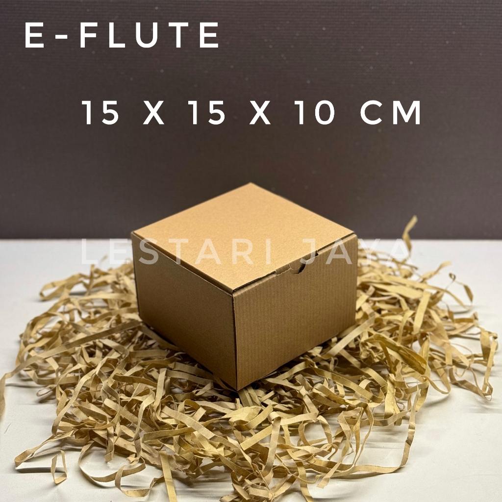 Jual Box Kardus E-Flute Coklat Untuk Packaging Olshop Sovenir Kotak ...