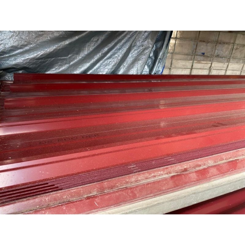 Jual Seng Spandek 5 Gelombang maroon | Shopee Indonesia