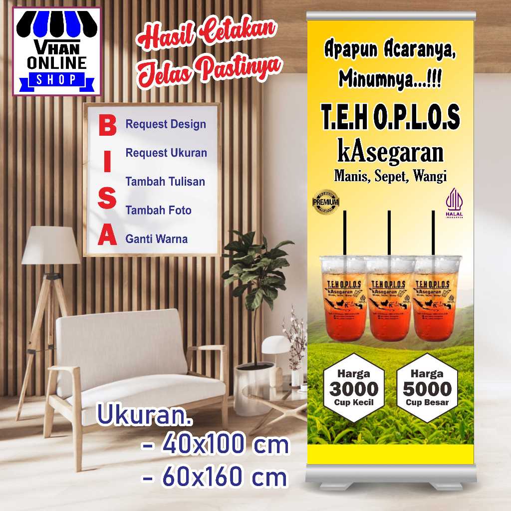 Jual Spanduk Banner MMT Teh Oplos Jualan Es Teh Oplos Bagus Murah ...