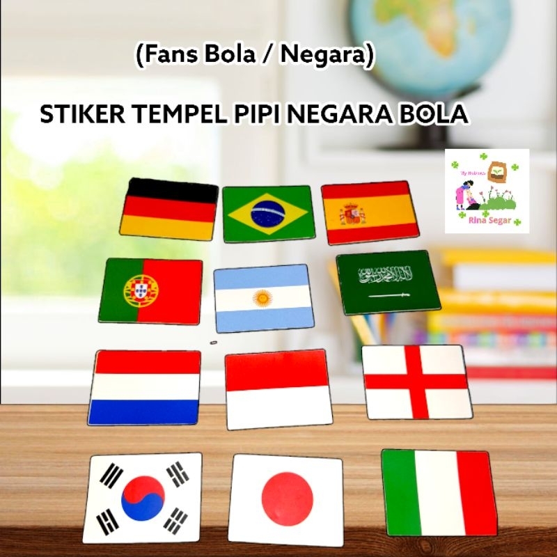 Jual (Fans Bola) Stiker Tempel Pipi Negara Spain Germany Brazil ...