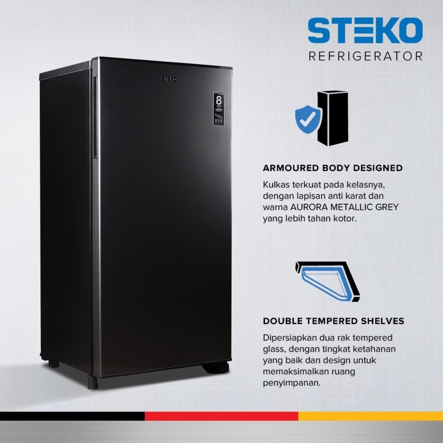 Jual KULKAS STEKO STR 18 EU / KULKAS STEKO 1 PINTU / KULAS STEKO 150 LITER | Shopee Indonesia