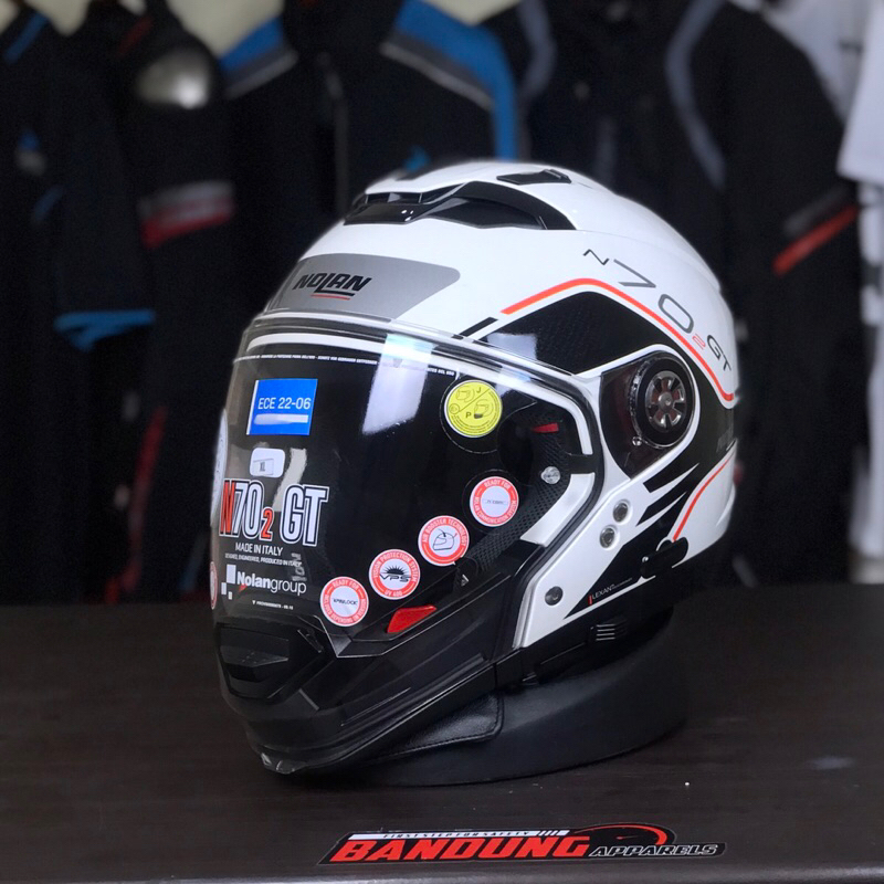 Jual Nolan N702 GT Flywheel Ncom Metal White 053 Nolan N-702 GT ...