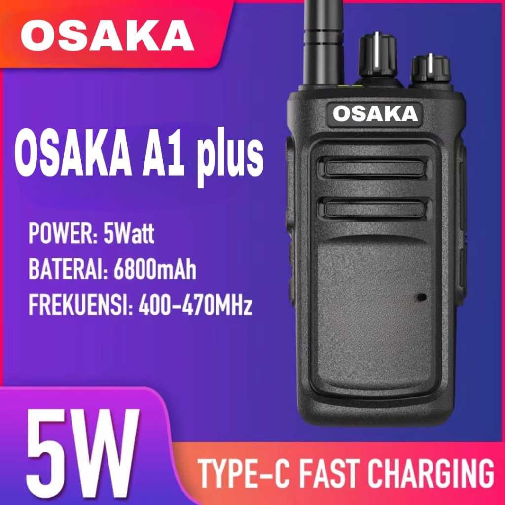 Jual HT OSAKA A1 PLUS TWO WAY RADIO COPY FREKWENSI | Shopee Indonesia