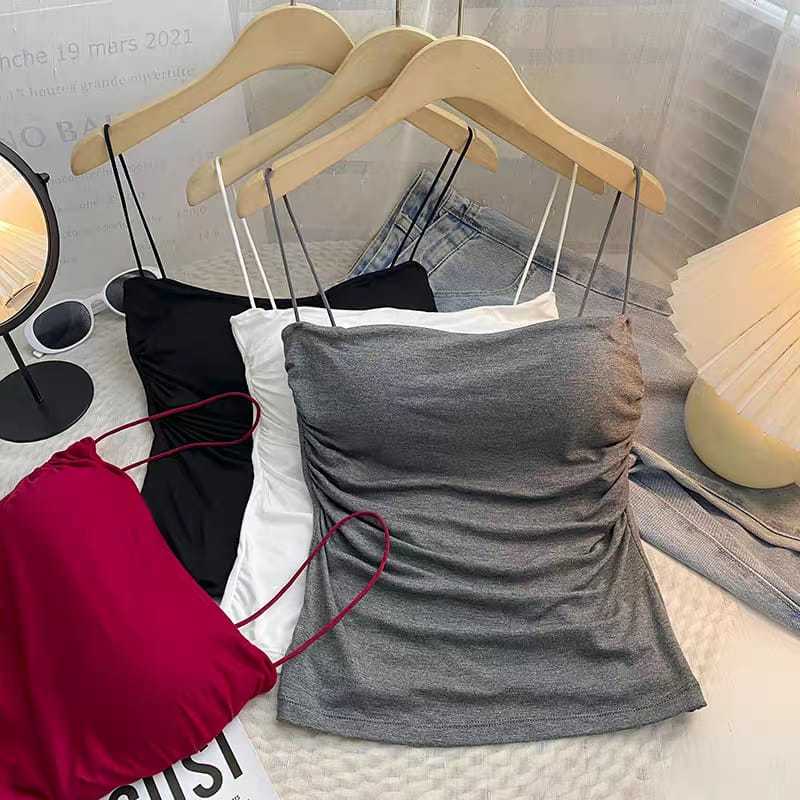 Jual TF Bra Tank Top Fashion Polos Model Korean Style Tanpa Kawat ...